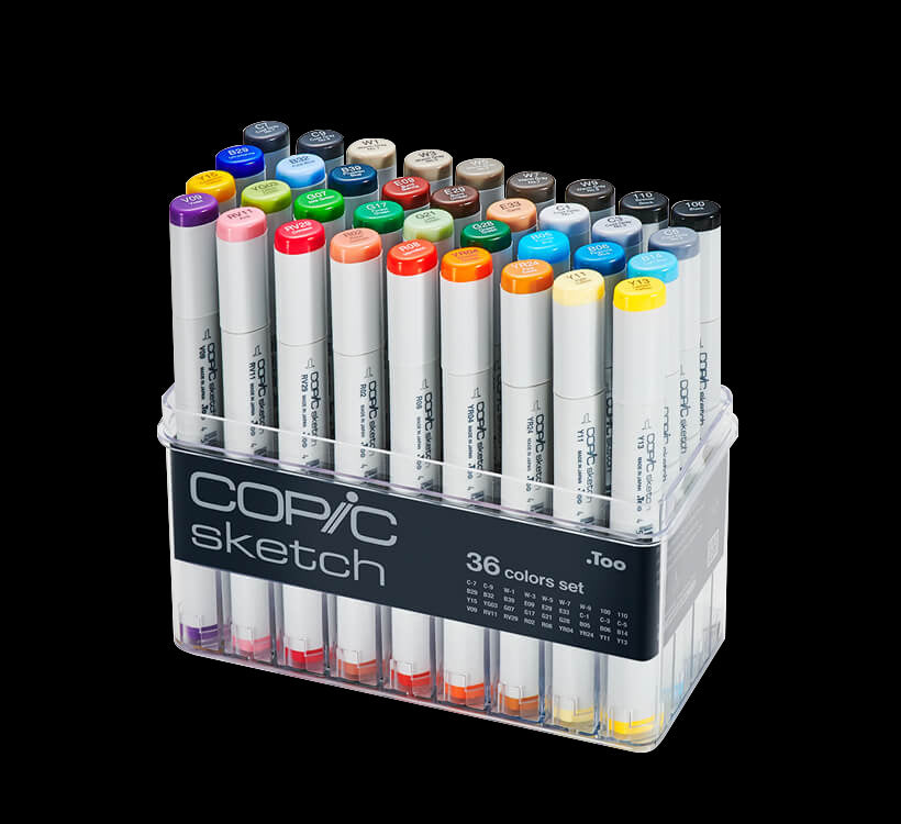 Copic Sketch 36 Set V2 — Blankslaps