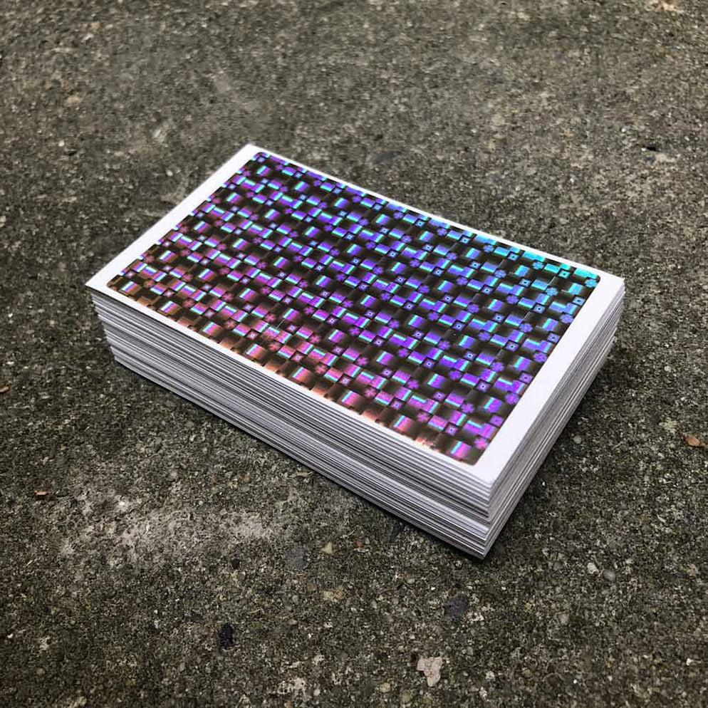 3d Grid Holographic Blanks — Blankslaps
